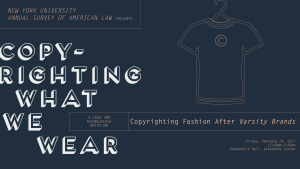 2017 Copyrighting Fashion After Varsity Brands | — Annual Survey of ...